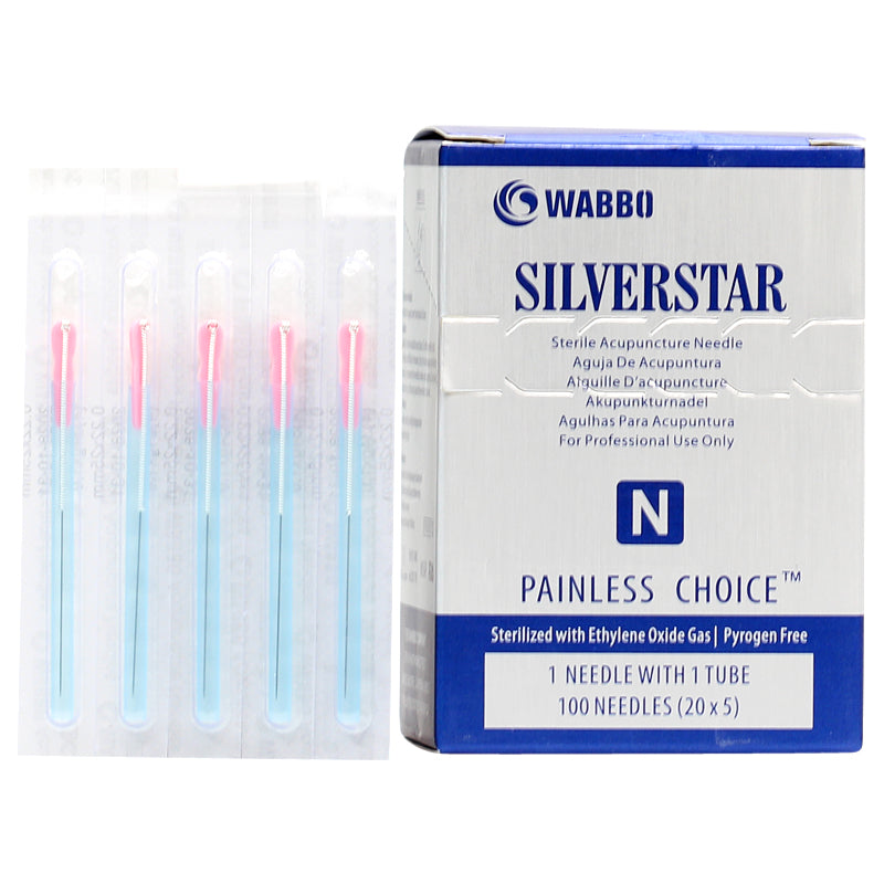 Wabbo Acupuncture Needles Silverstar N-Type (1 Needles/Tube, 100 PCS/B